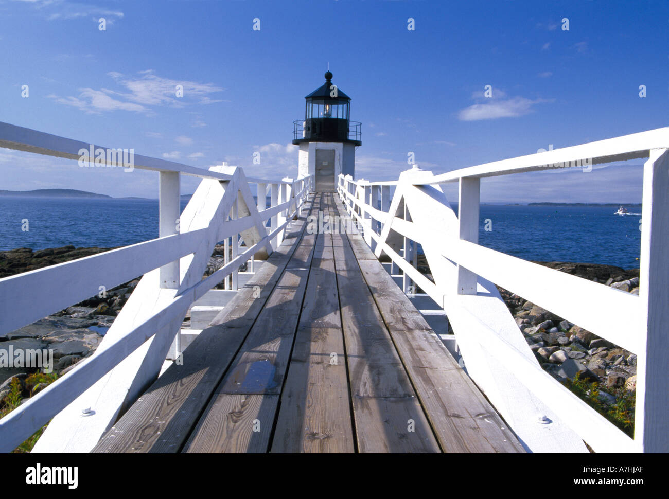 NA, USA, Maine, Port Clyde. Marshall Point lighthouse Stock Photo - Alamy