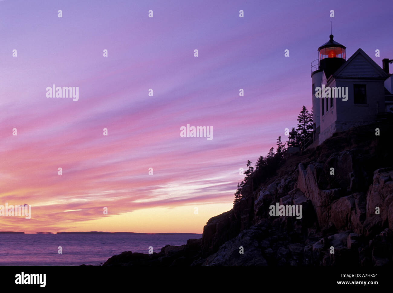 Mt desert rock lighthouse hi-res stock photography and images - Alamy