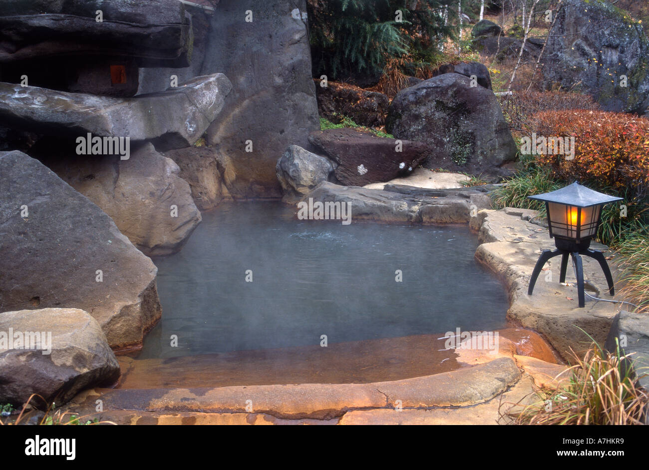 Japanese hot spring baths hi-res stock photography and images - Alamy