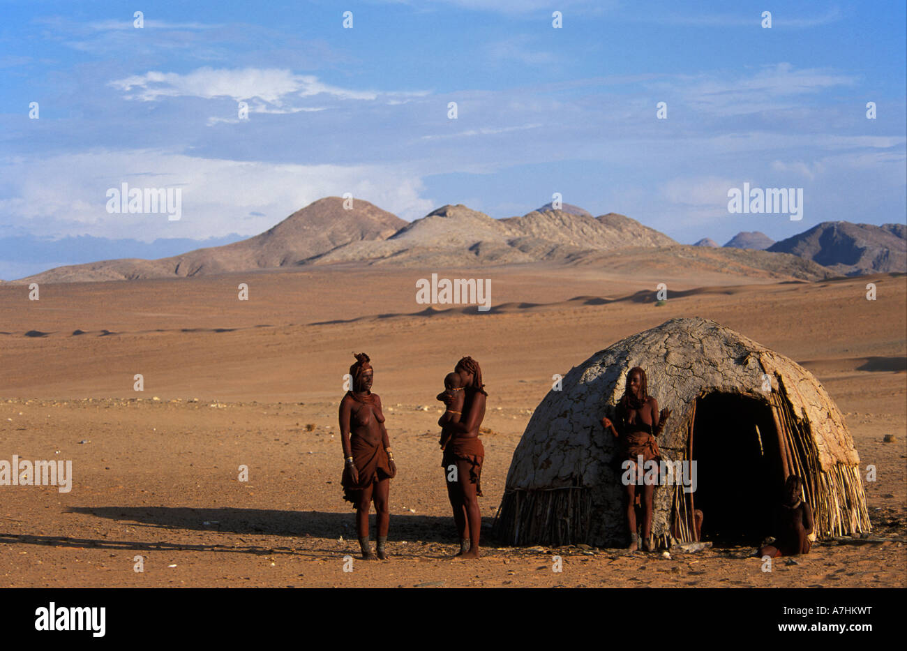 Himba homestead, Kunene region, Kaokoland, Namibia Stock Photo - Alamy