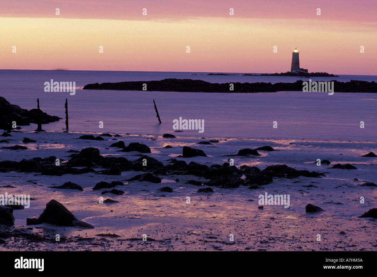 Whaleback lighthouse hi-res stock photography and images - Alamy