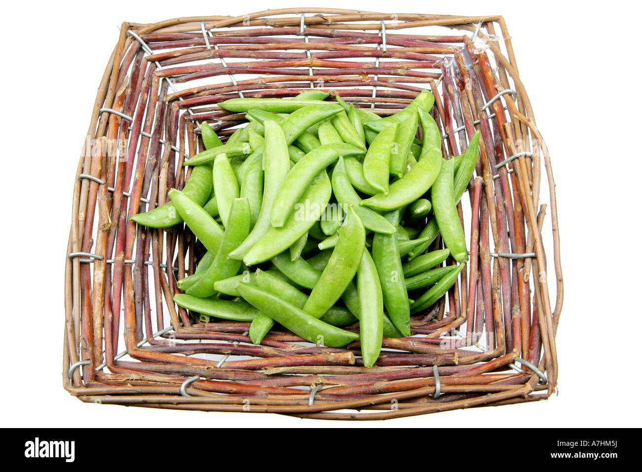 Fresh Healthy Ripe Green Garden Peas In Their Pods Ready for Cooking ...