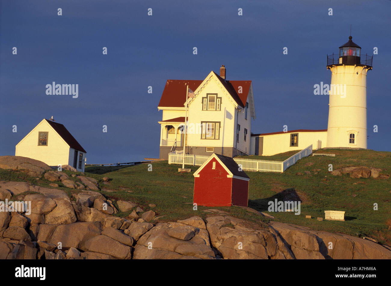 Nubble point lighthouse hi-res stock photography and images - Alamy