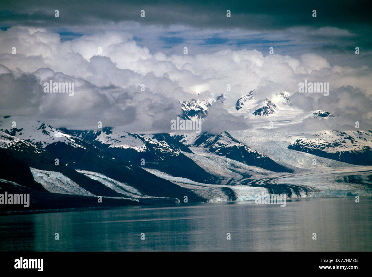 glacier, glaciers, mountain landscape, College Fiord, Prince William ...