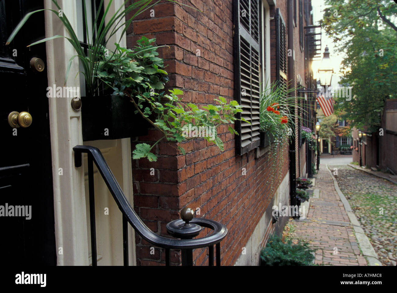 Massachusetts, Boston Street scene Stock Photo - Alamy