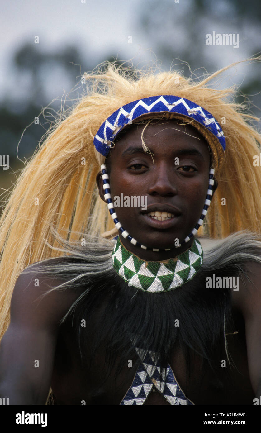 Intore dancer at the National museum of Rwanda, Butare, Rwanda Stock ...