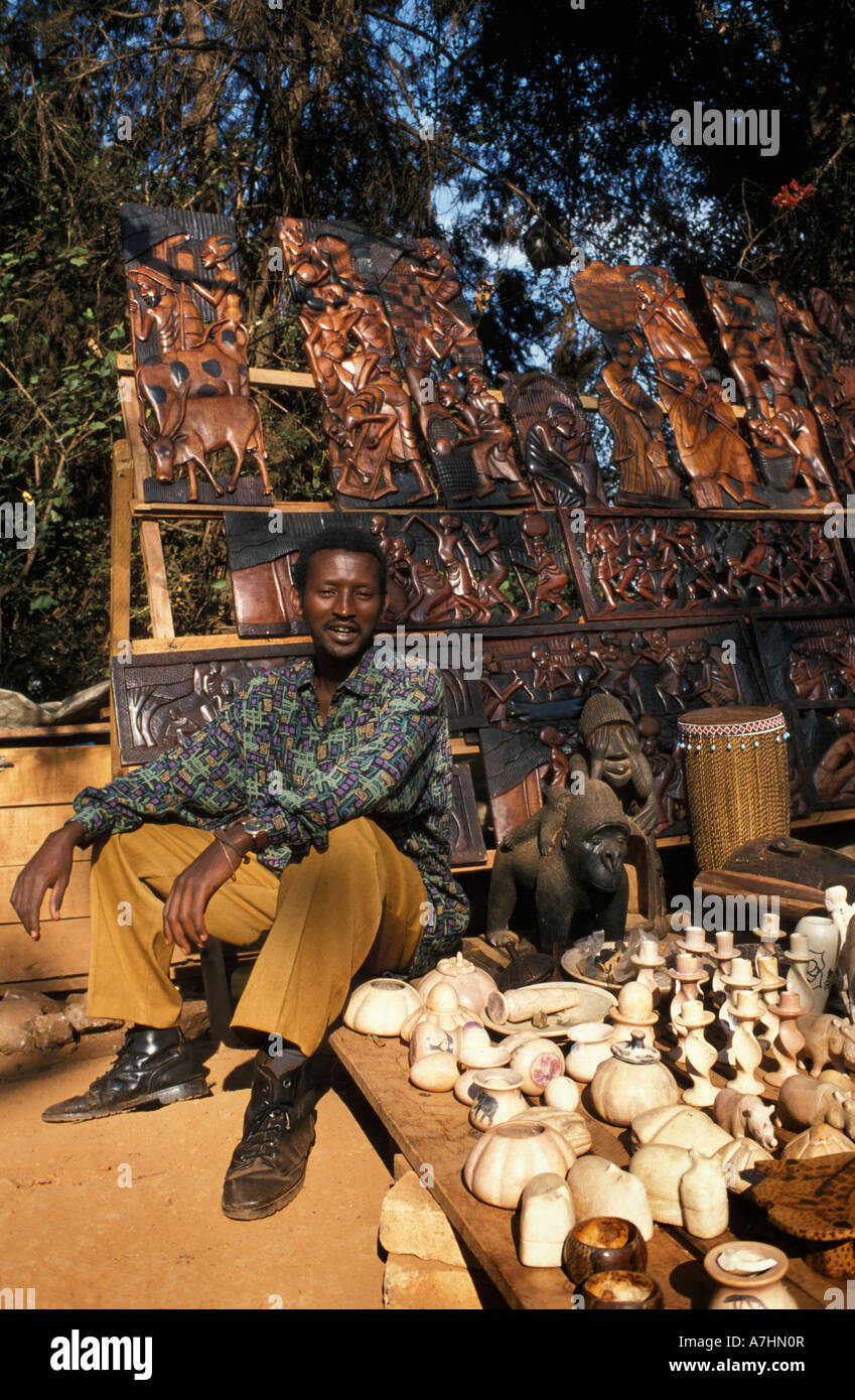 Crafts sold on the street in Kigali, Rwanda Stock Photo - Alamy