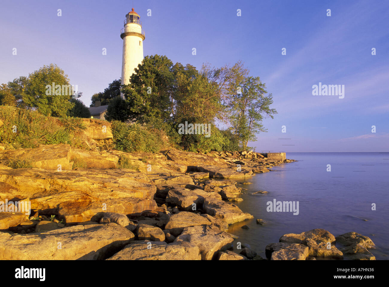 Pointe aux barques lighthouse michigan hi-res stock photography and ...