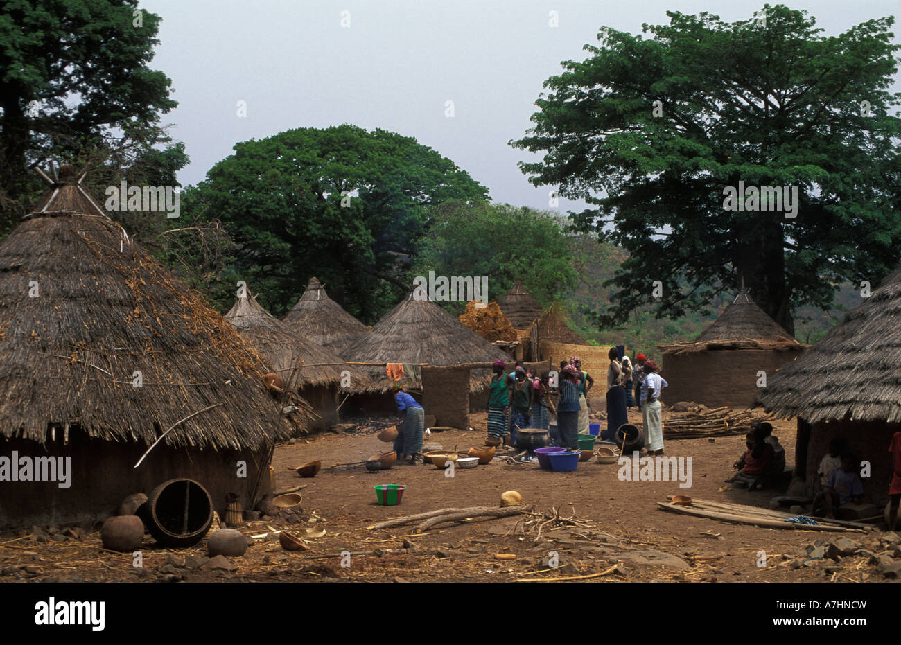 Iwol Bedik village Bassari country Senegal Stock Photo - Alamy