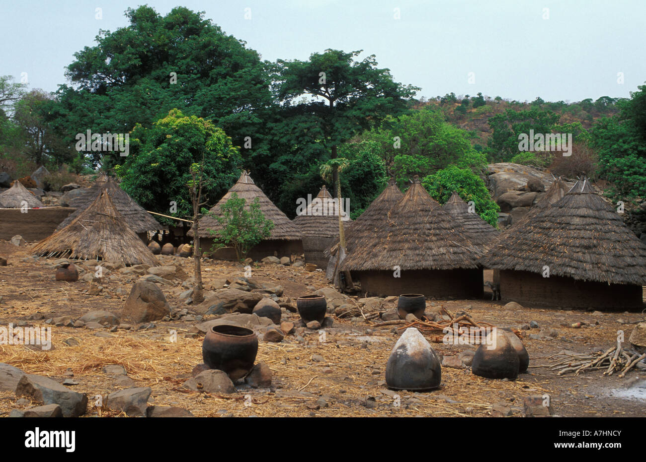 Iwol Bedik village Bassari country Senegal Stock Photo - Alamy