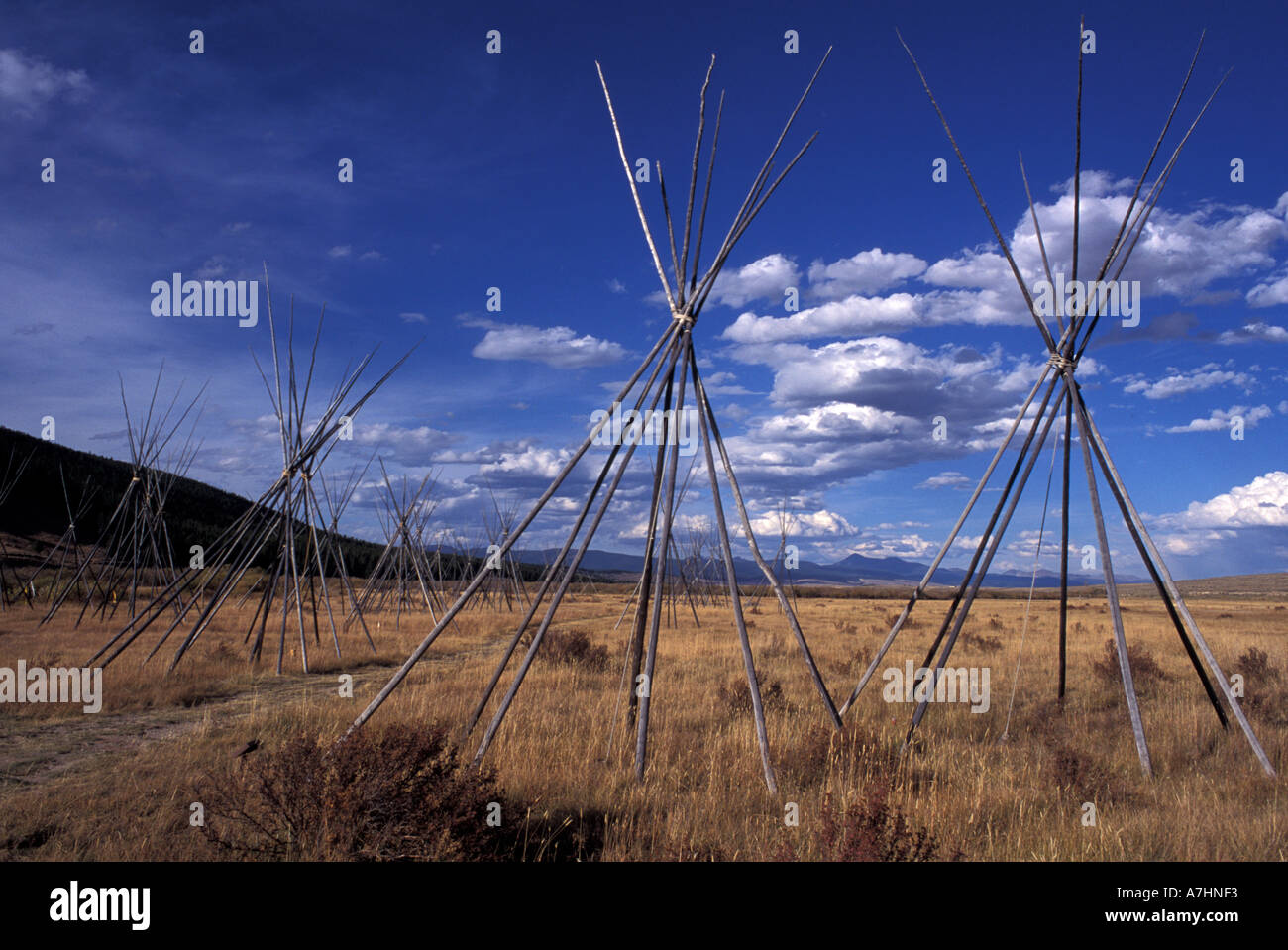 USA, Montana, Wisdom, Big Hole National Battlefield, Site of 1877 Nez ...