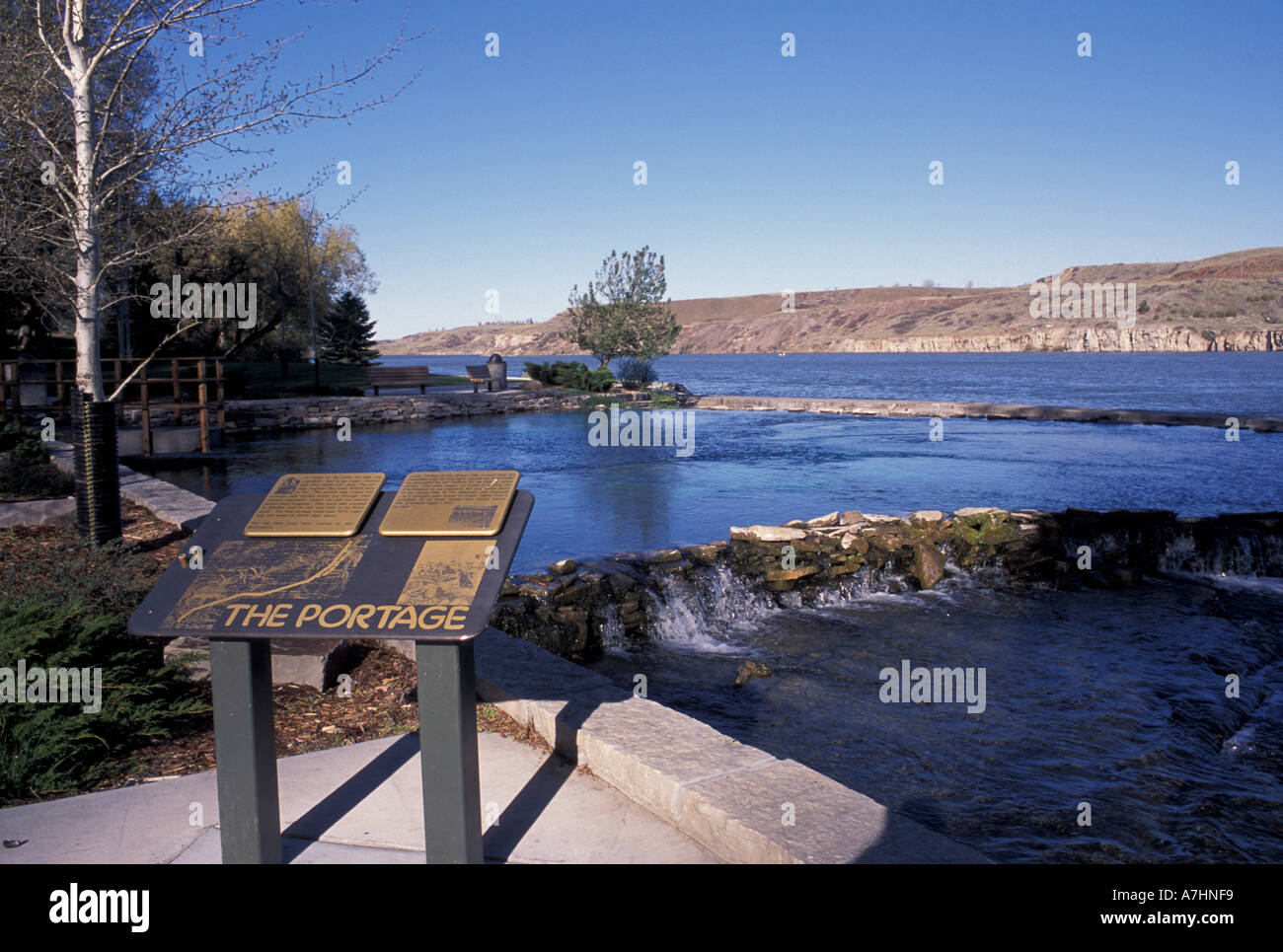 USA, Lewis and Clark Trail, Montana, Great Falls, Giant Springs ...