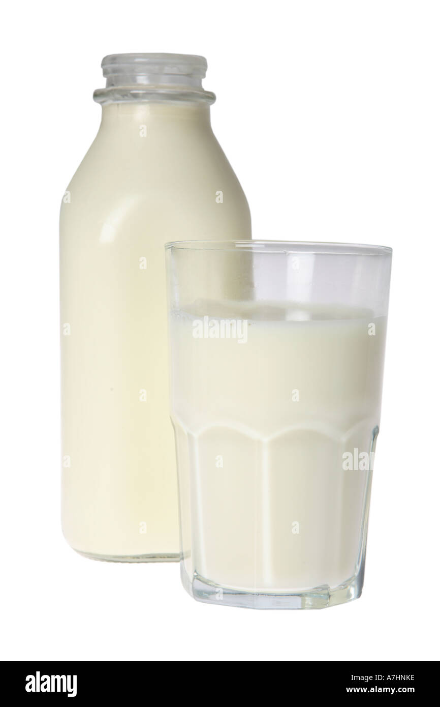Cow milk in farm Cut Out Stock Images & Pictures - Alamy