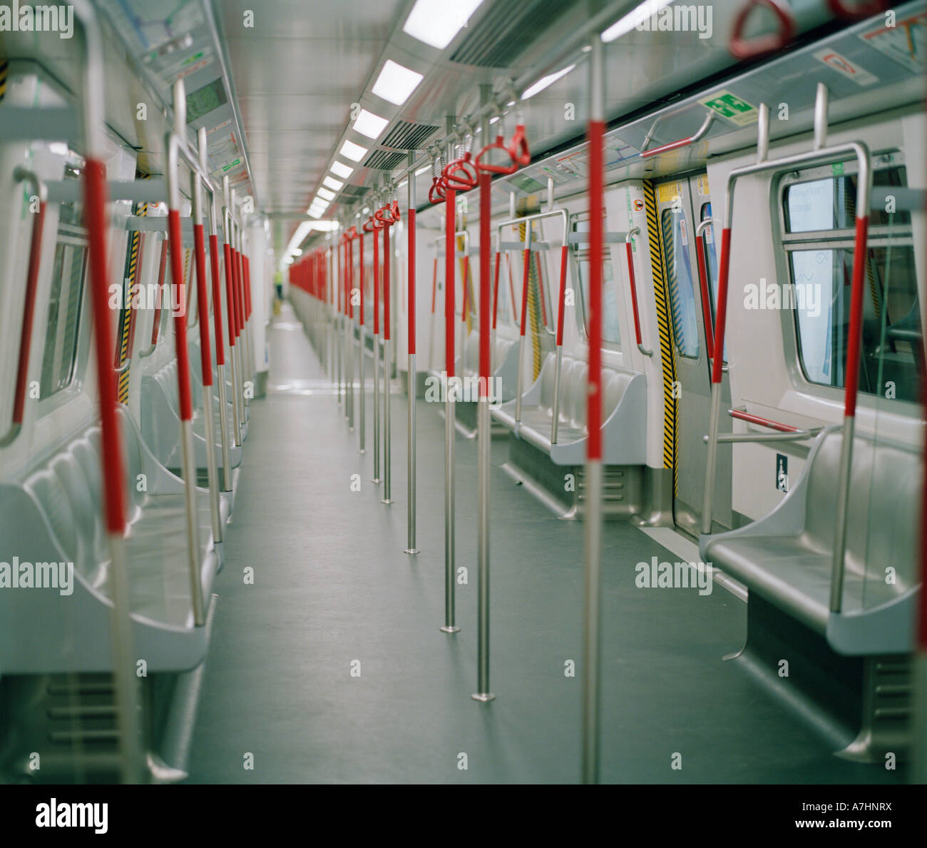 Inside empty hong kong mtr hi-res stock photography and images - Alamy