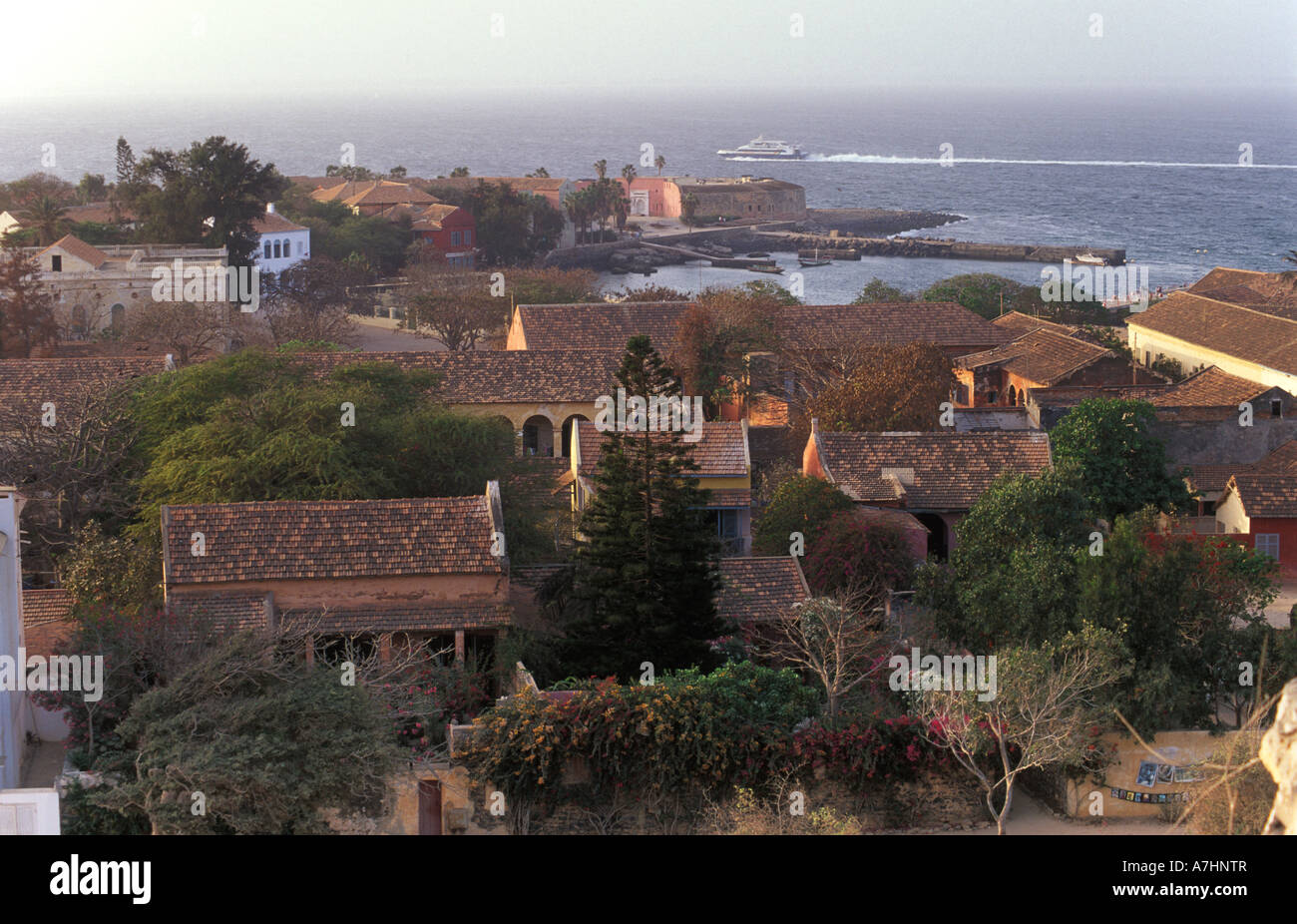 Goree island aerial hi-res stock photography and images - Alamy