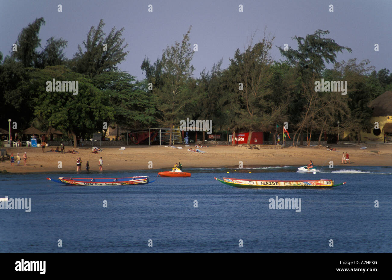 tourist beach at Saly Portugal Petit Côte Senegal Stock Photo - Alamy
