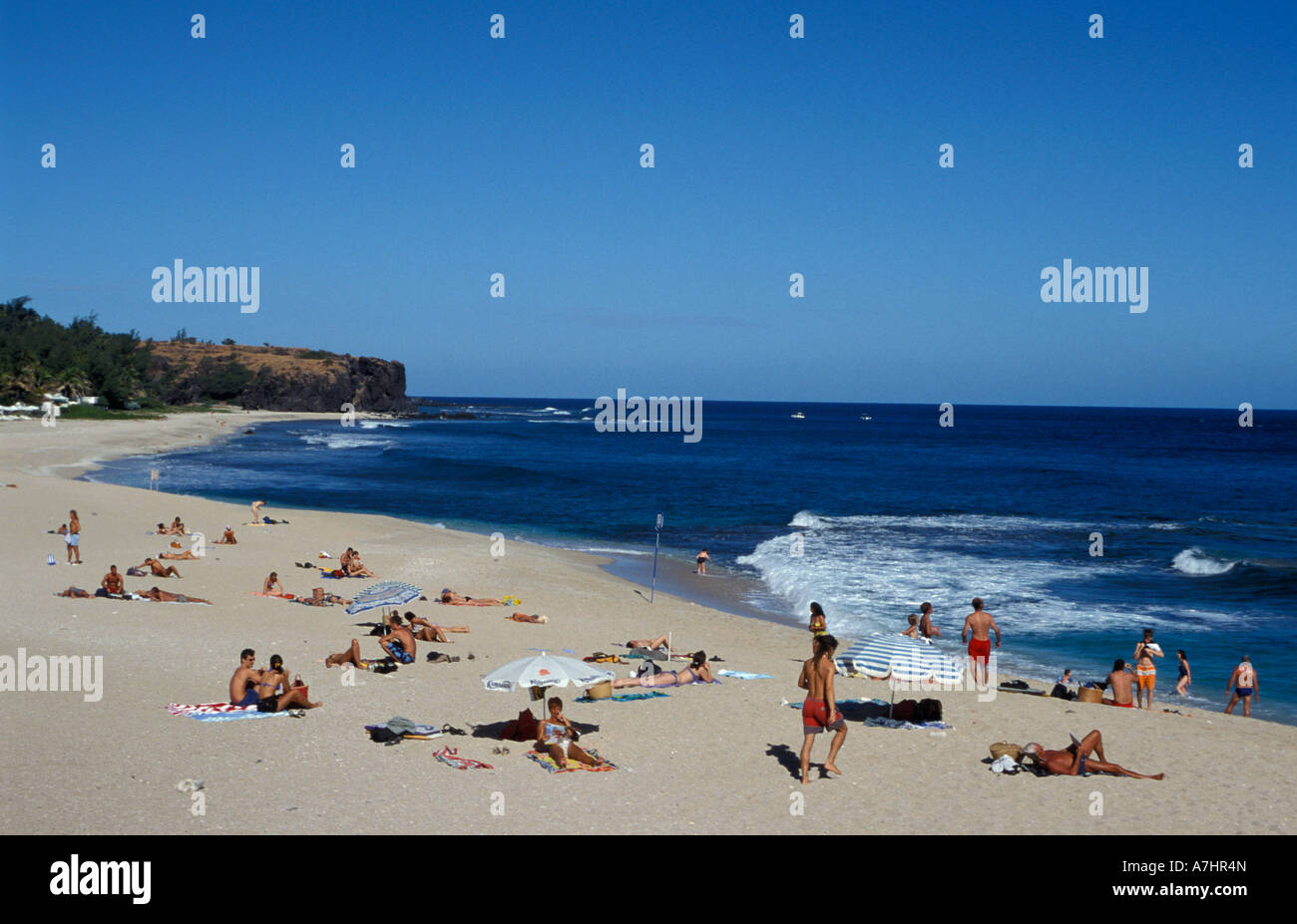 Boucan Canot beach, Reunion Stock Photo - Alamy