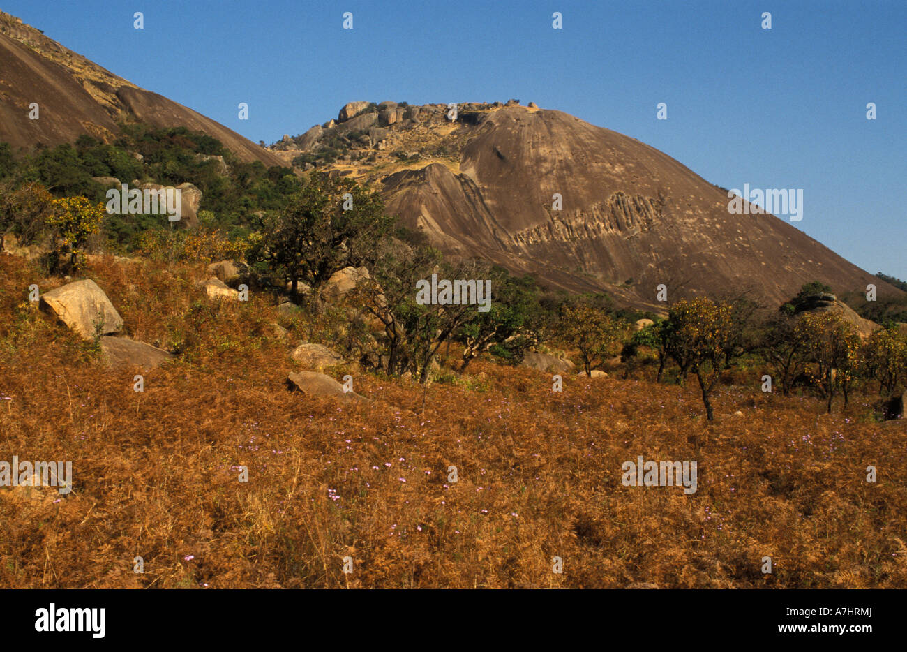Sibebe rock a massive granite dome Mbabane Swaziland Stock Photo - Alamy
