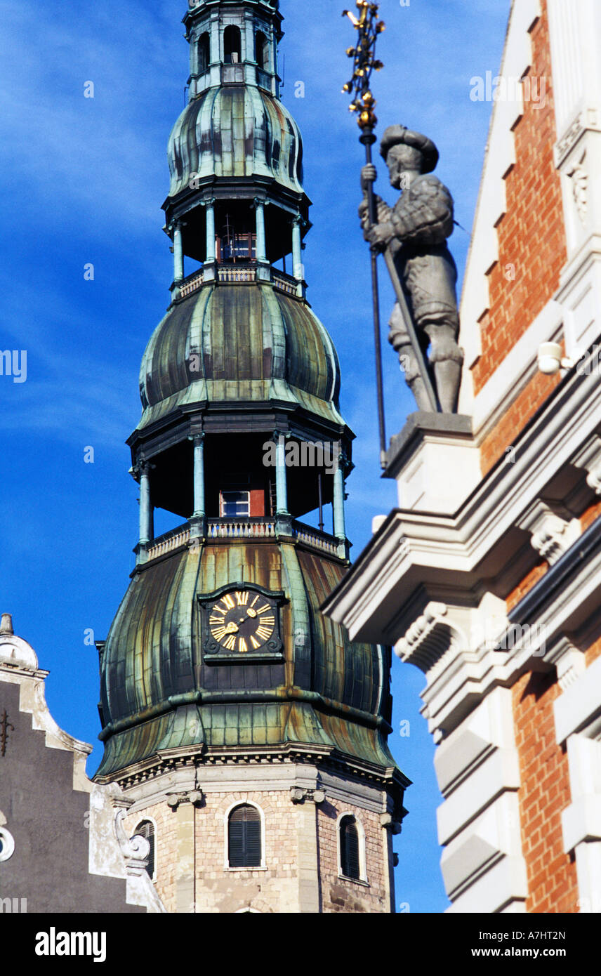 house of blackheads & st peters, riga.latvia Stock Photo - Alamy