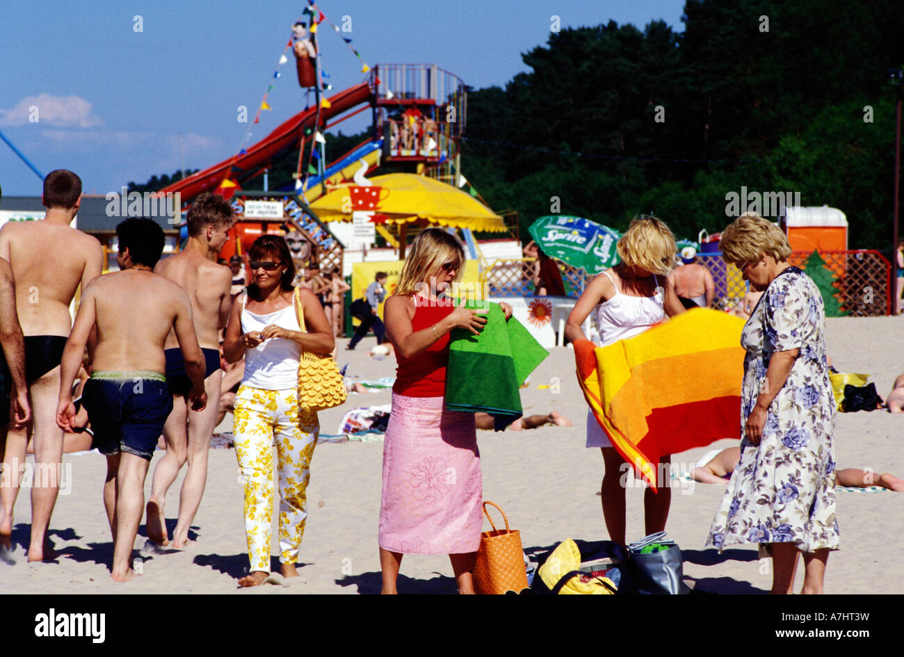 majori beach scene, jurmala, latvia Stock Photo - Alamy