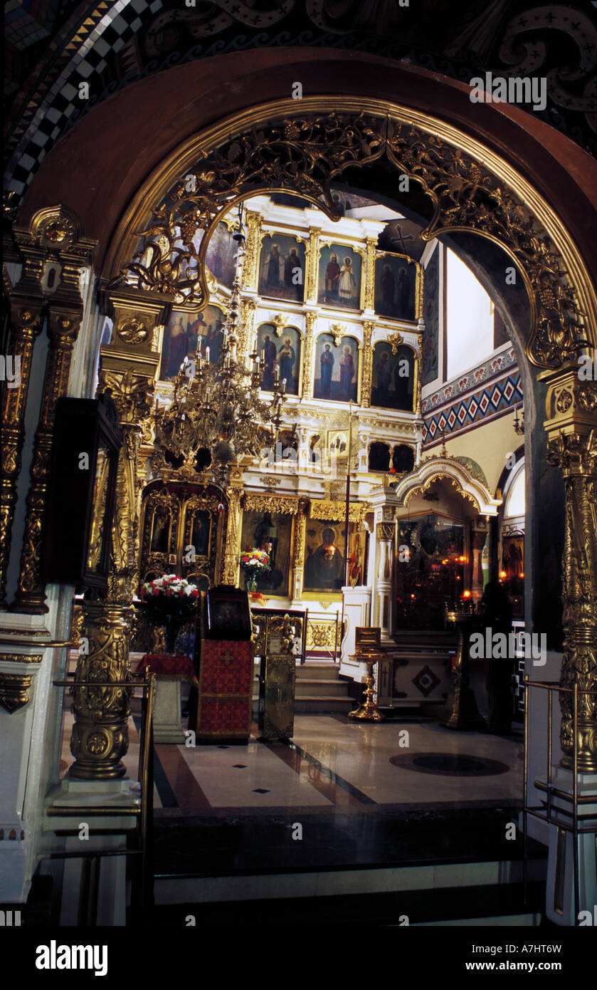 interior, church of the apostles, peter and paul, moscow, russia Stock Photo - Alamy