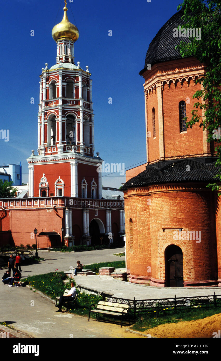 upper st peter monastery scene, moscow, russia Stock Photo - Alamy
