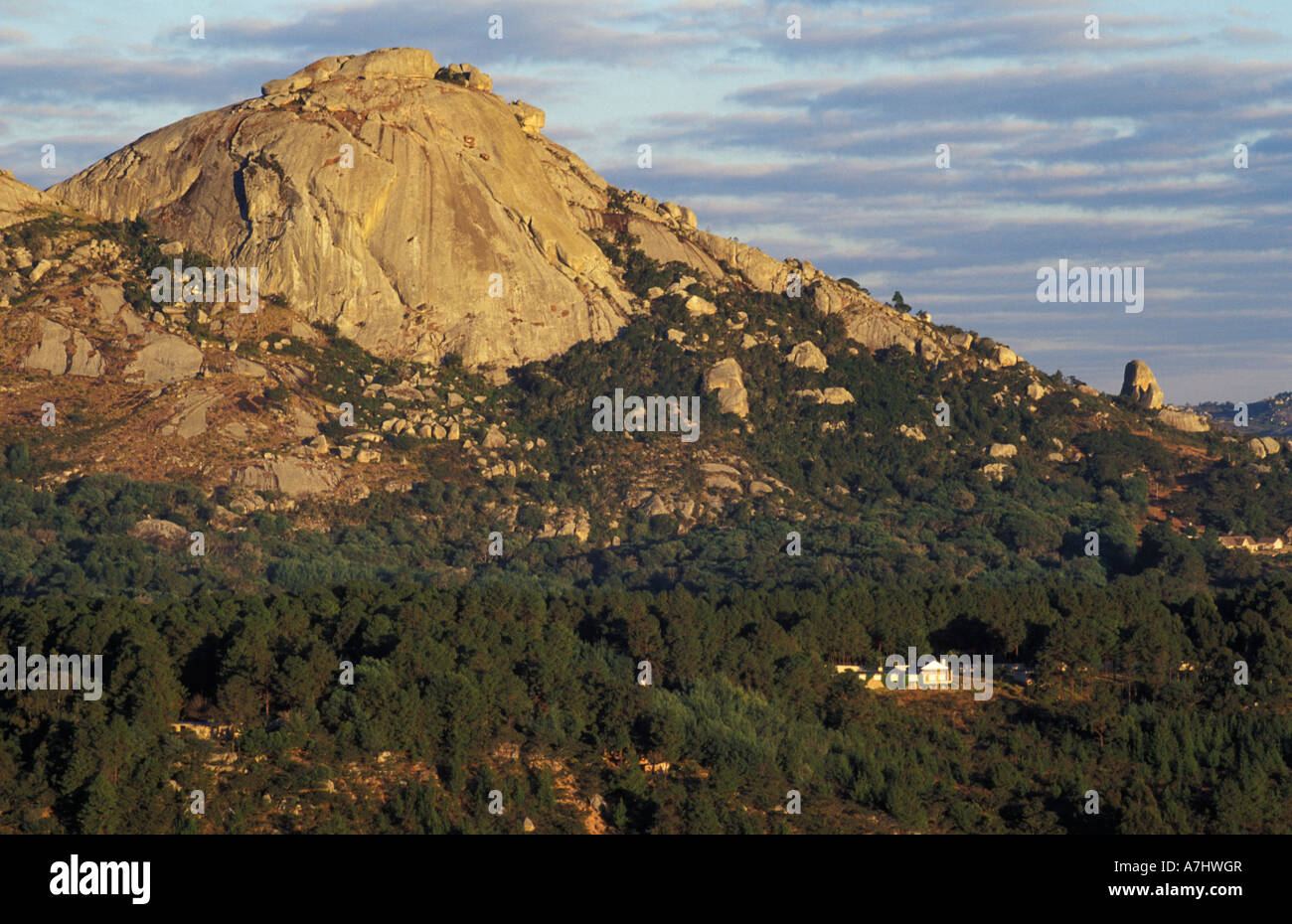 Scenery with granite boulders Nyanga Eastern Highlands Zimbabwe Stock ...