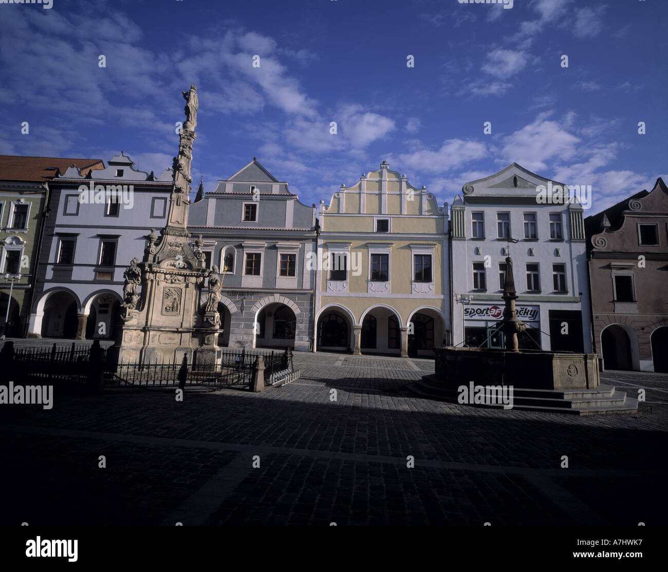 Medieval town Trebon South Bohemia Czech Republic Stock Photo - Alamy