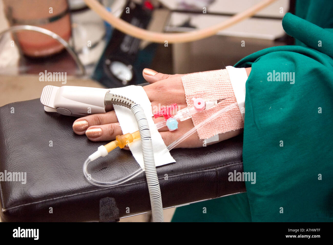 Anesthesia during surgery Stock Photo - Alamy