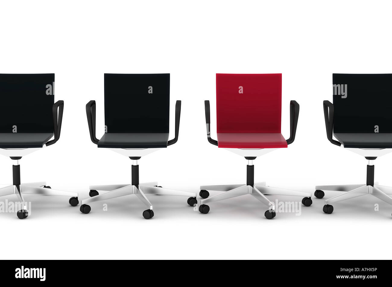 Row of office chairs Stock Photo - Alamy