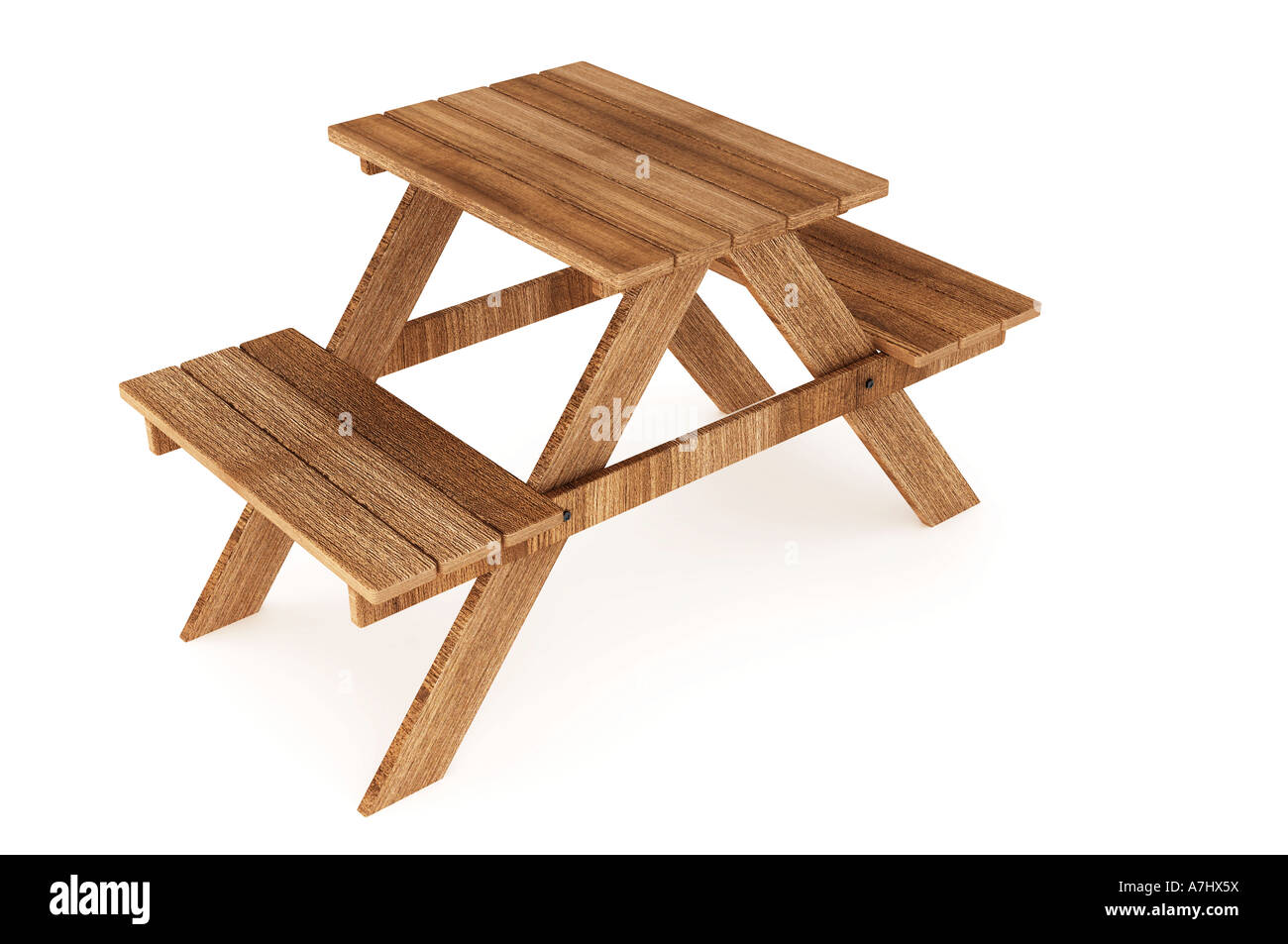 Wooden pub bench Stock Photo - Alamy