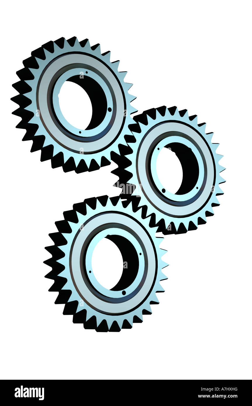 Mechanism rotating three gears 3d hi-res stock photography and images ...