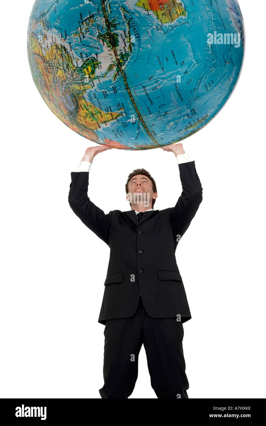 Atlas holding up the world hi-res stock photography and images - Alamy