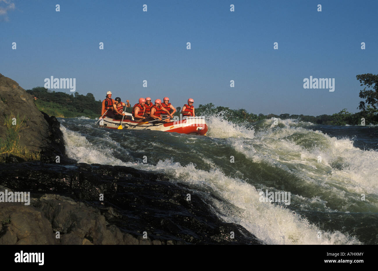 White water rafting nile hi-res stock photography and images - Alamy