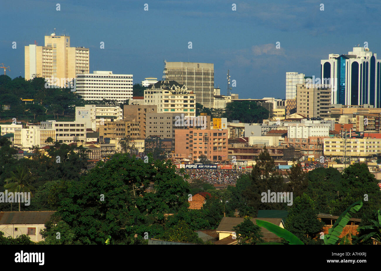 Kampala cityscape Uganda Stock Photo - Alamy