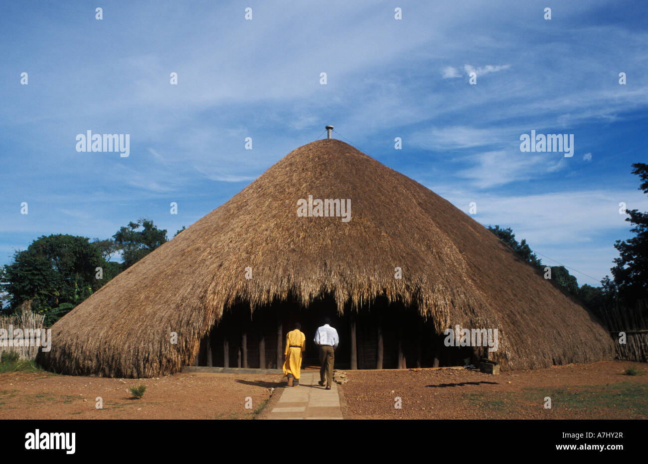 Kasubi tombs the Mulamba or chief gateman guards the burial site of 4 ...