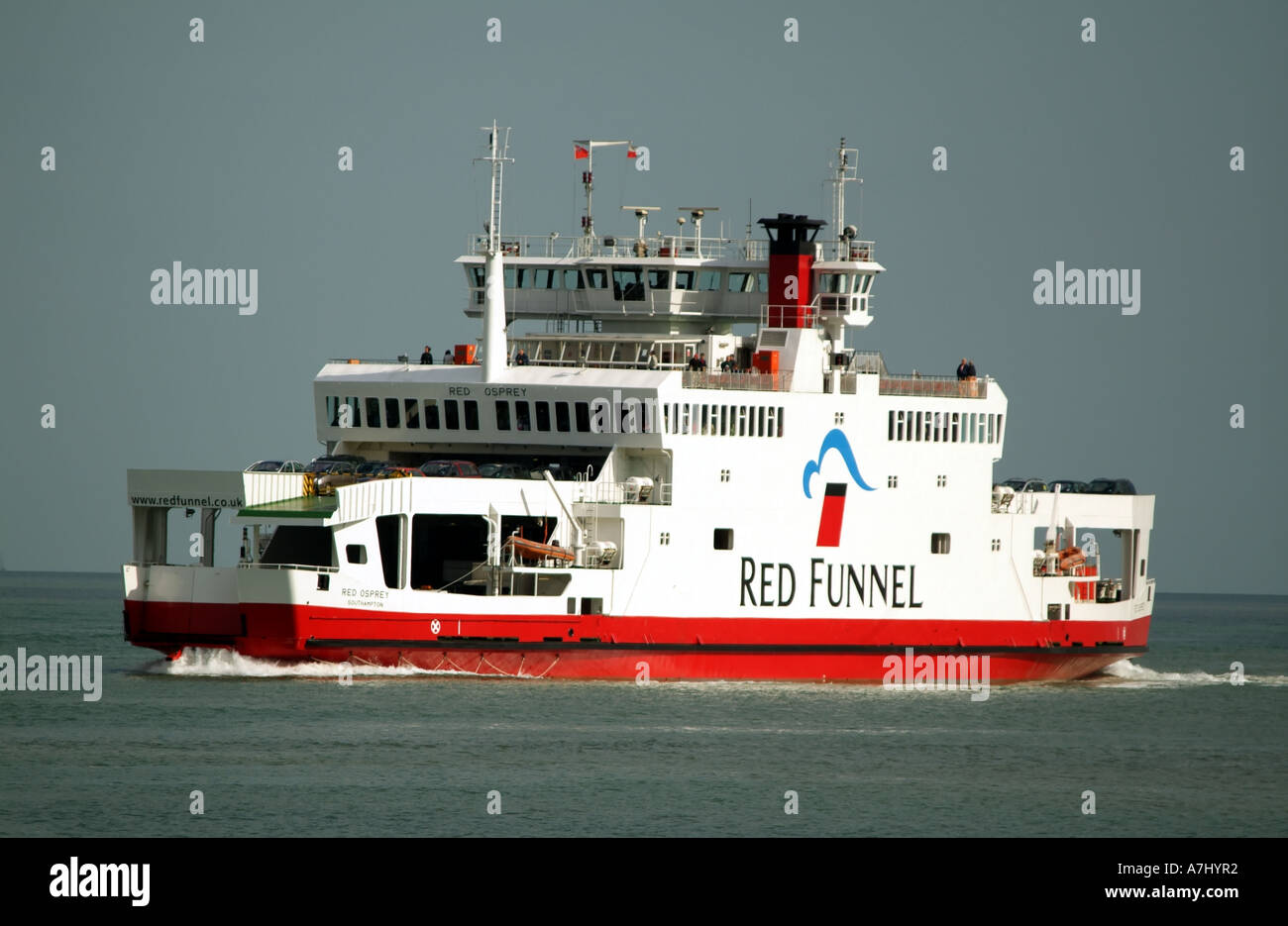 Red funnel ship hi-res stock photography and images - Alamy