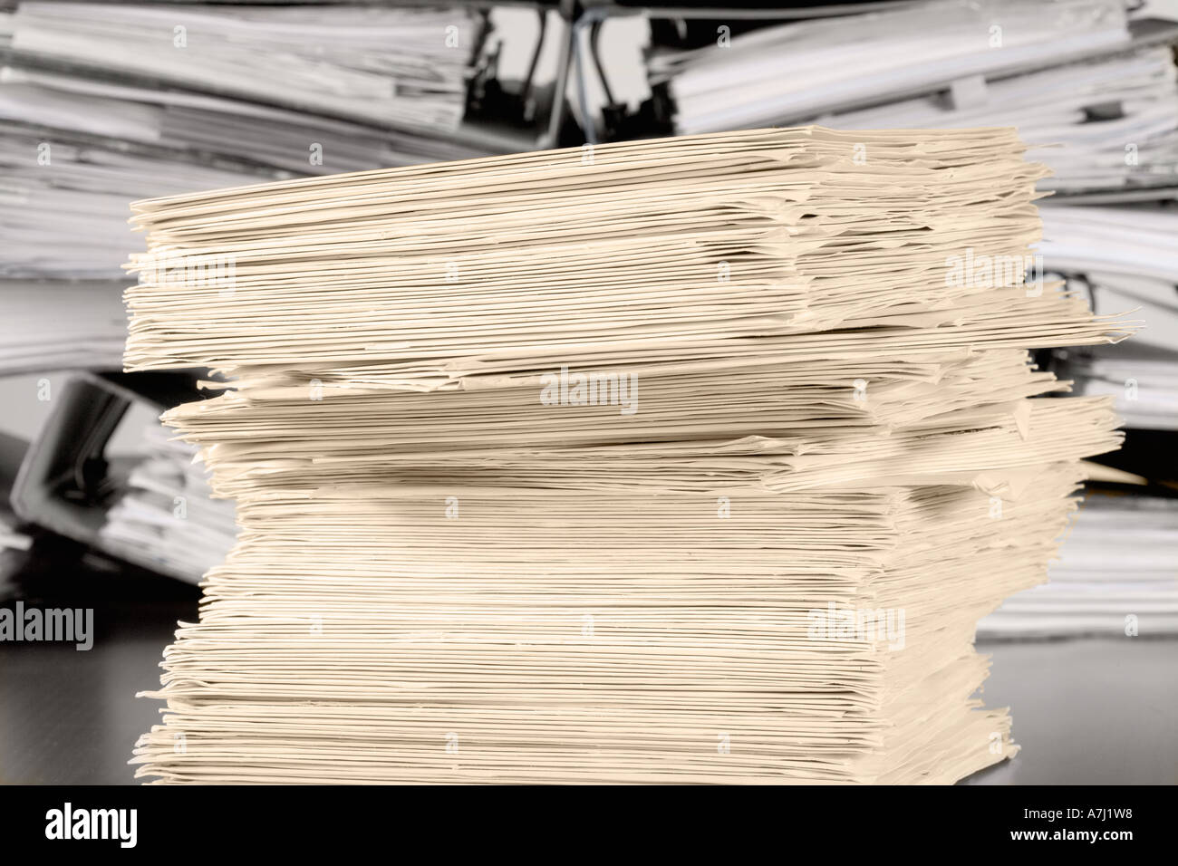Pile reports hi-res stock photography and images - Alamy