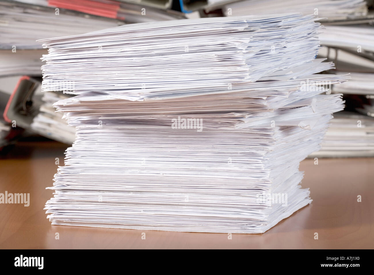 PILE OF PAPERS Stock Photo - Alamy