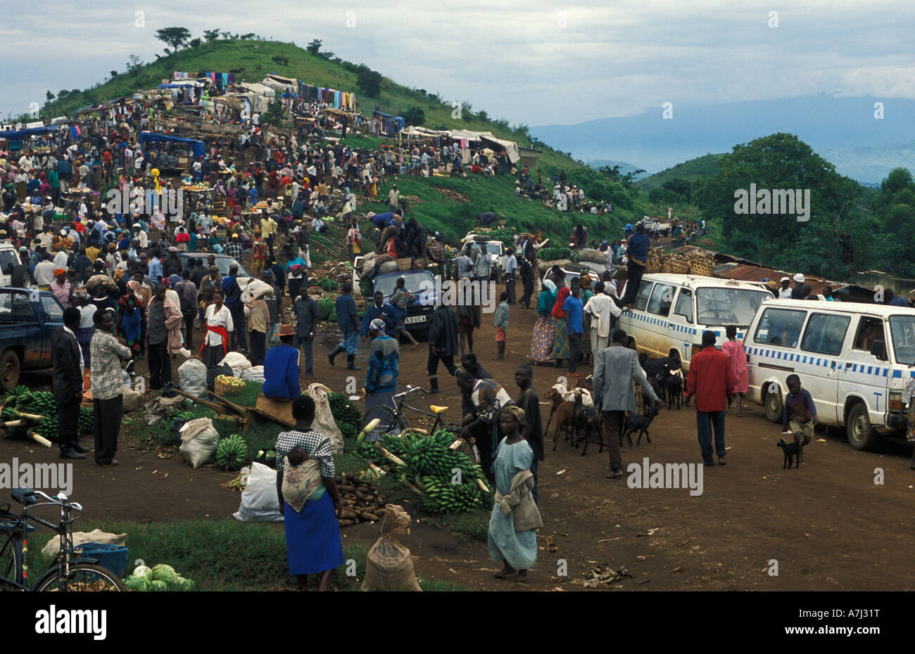 Rwaihamba market Kabarole district near Fort Portal Uganda Stock Photo ...