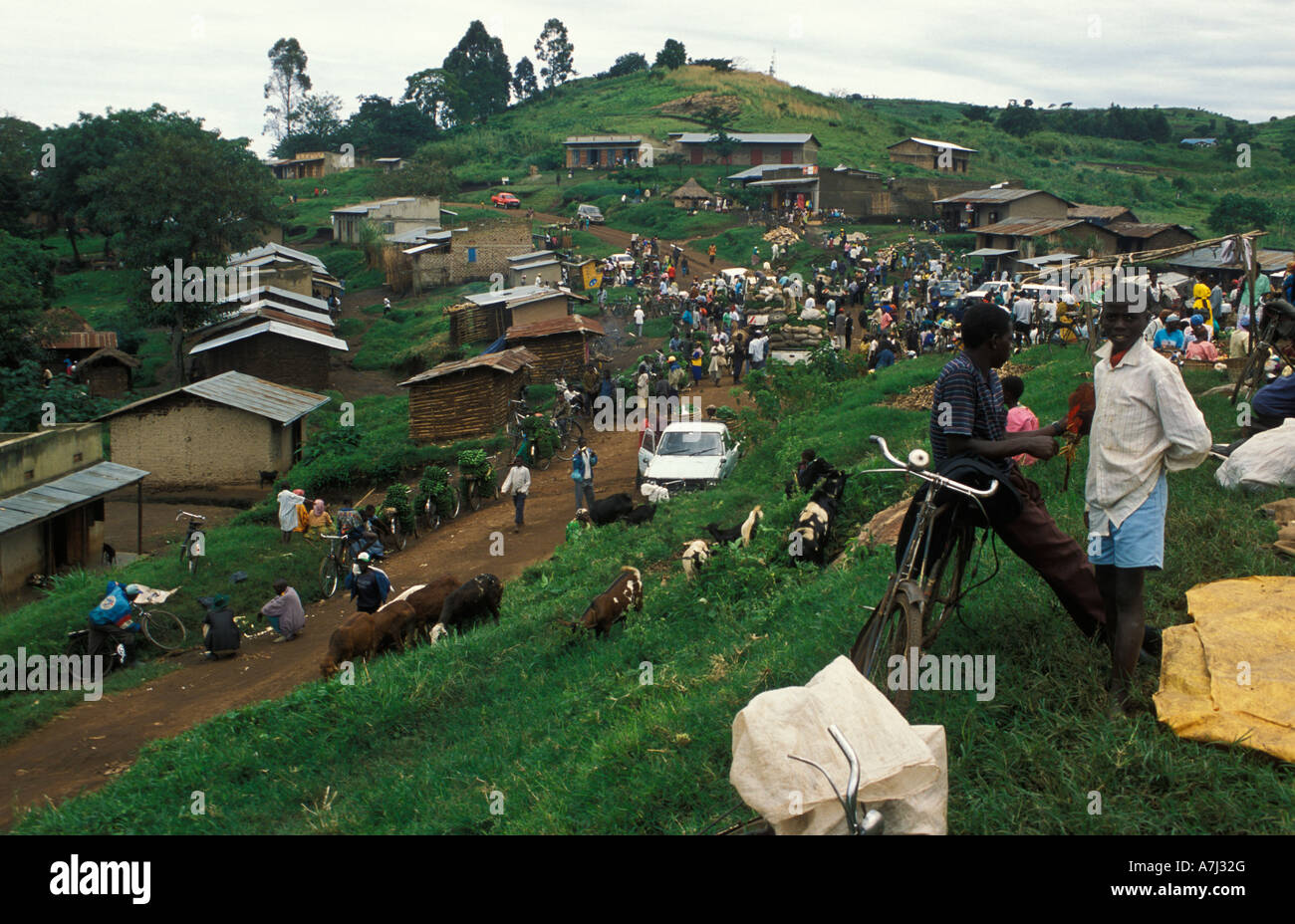 Rwaihamba market Kabarole district near Fort Portal Uganda Stock Photo ...