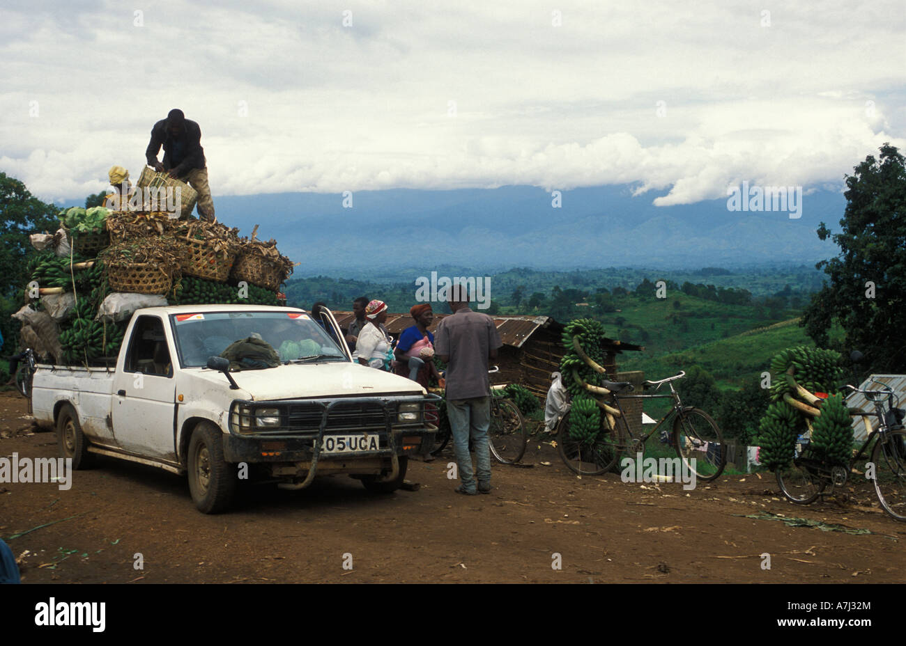 Rwaihamba market Kabarole district near Fort Portal Uganda Stock Photo ...
