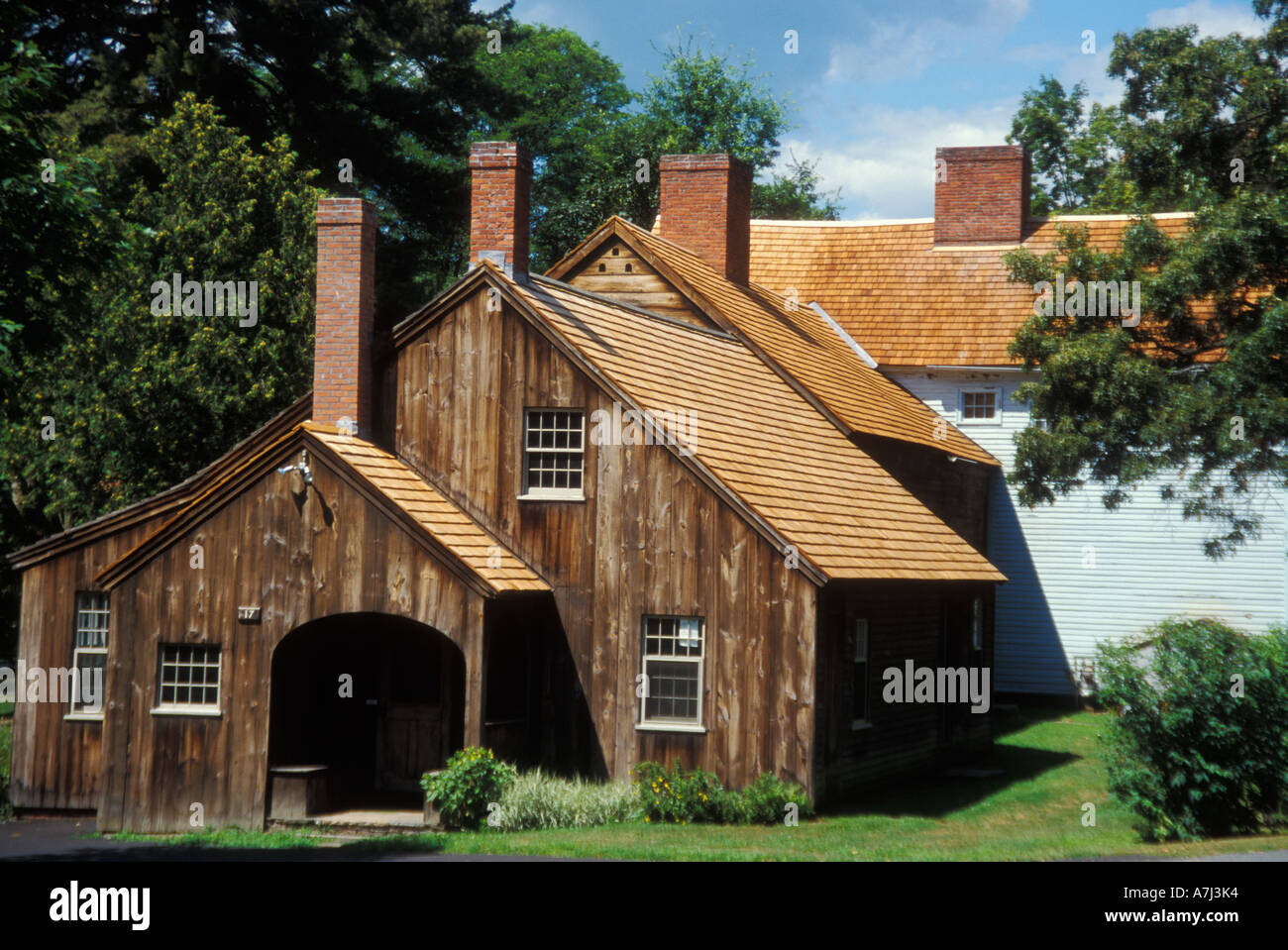 House in Historic Deerfield in Massachusetts USA Stock Photo - Alamy