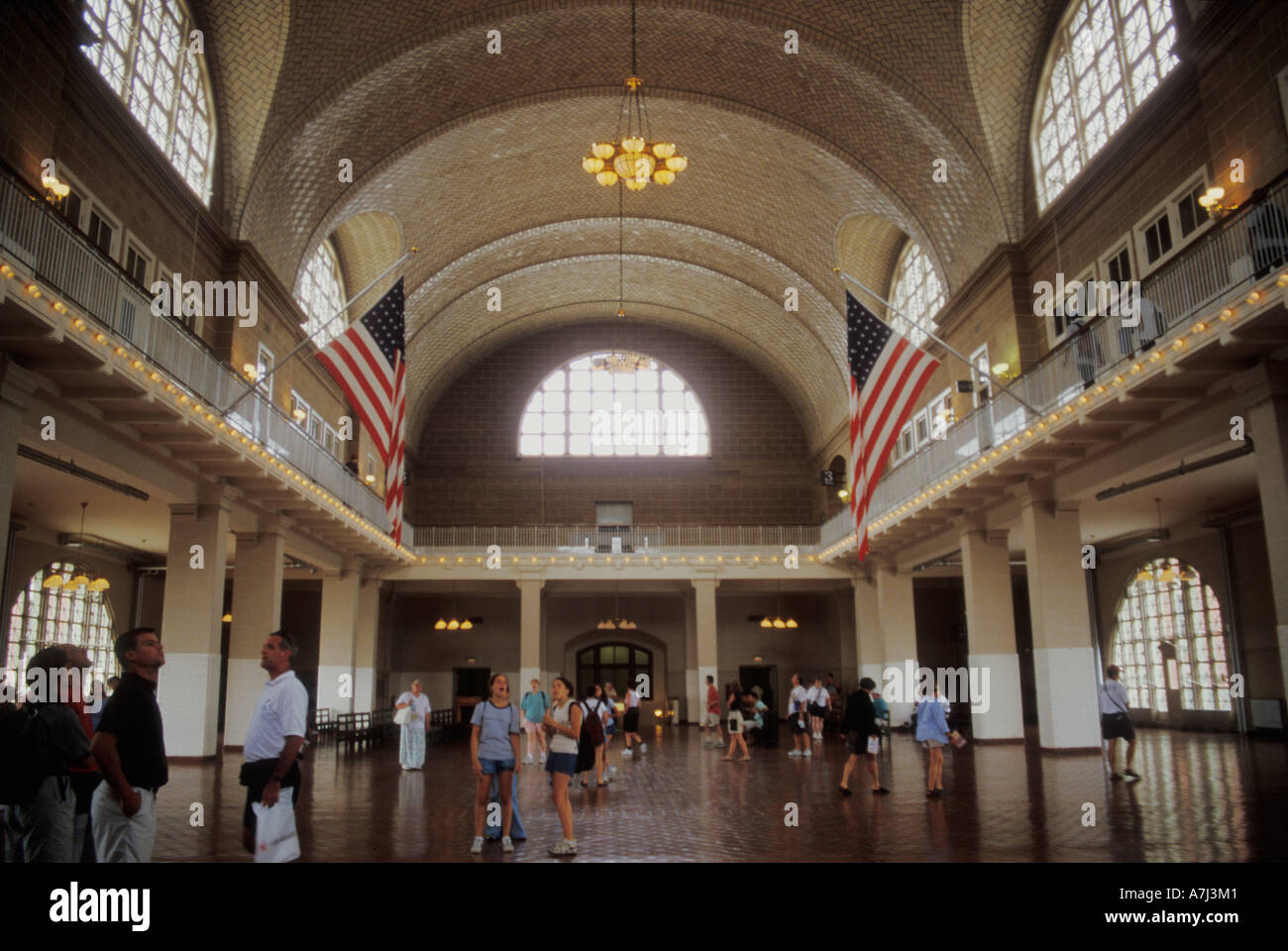 The ellis island registry room hi-res stock photography and images - Alamy