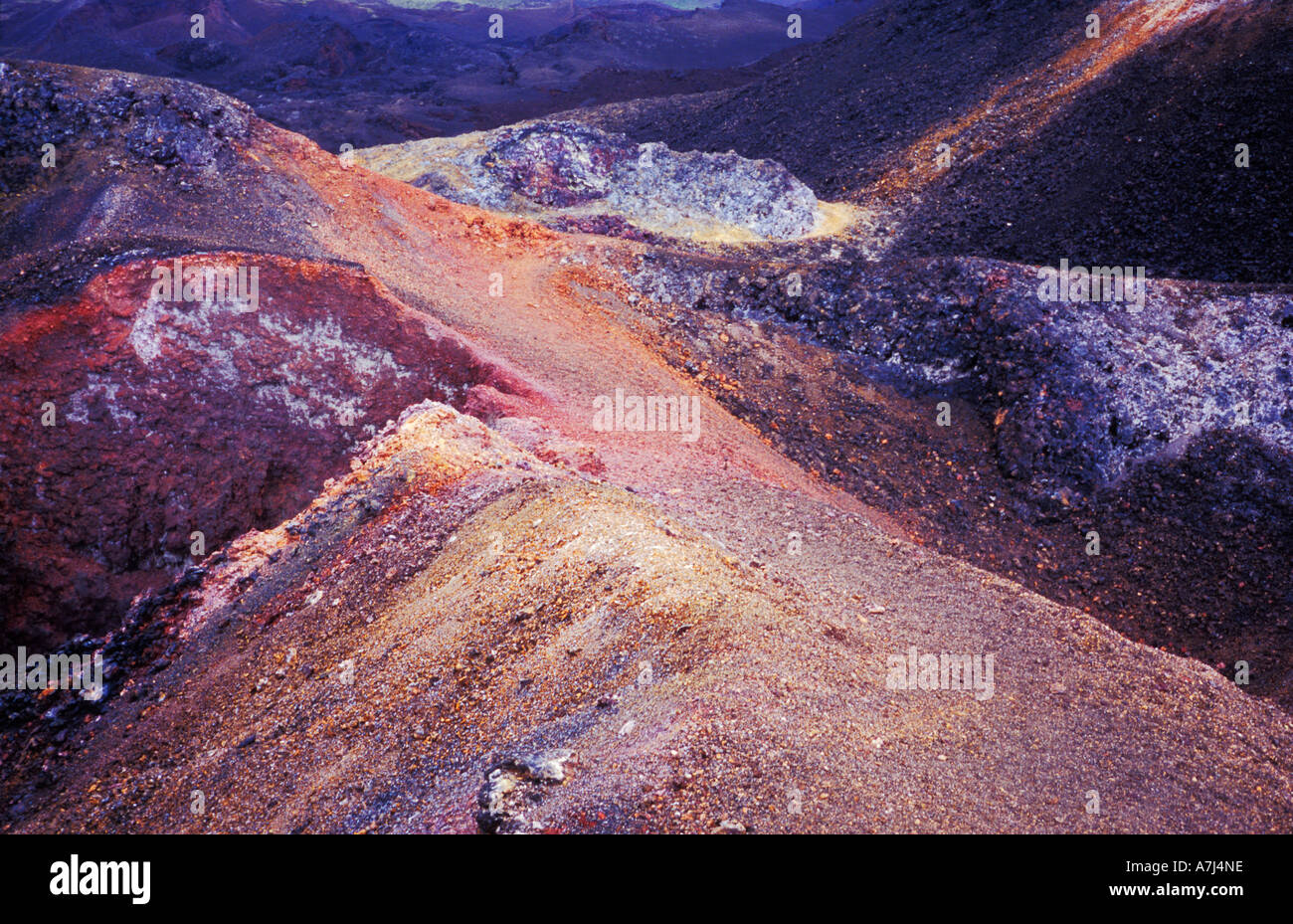 Chico volcano on Isabela Island on the Galapagos Stock Photo - Alamy