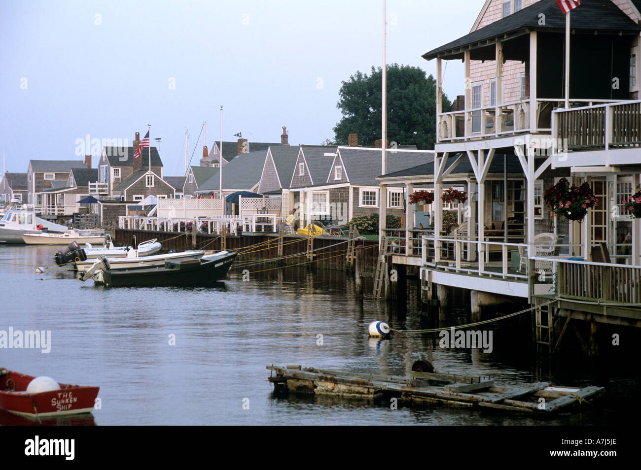 Waterfront, Nantucket, USA Stock Photo - Alamy