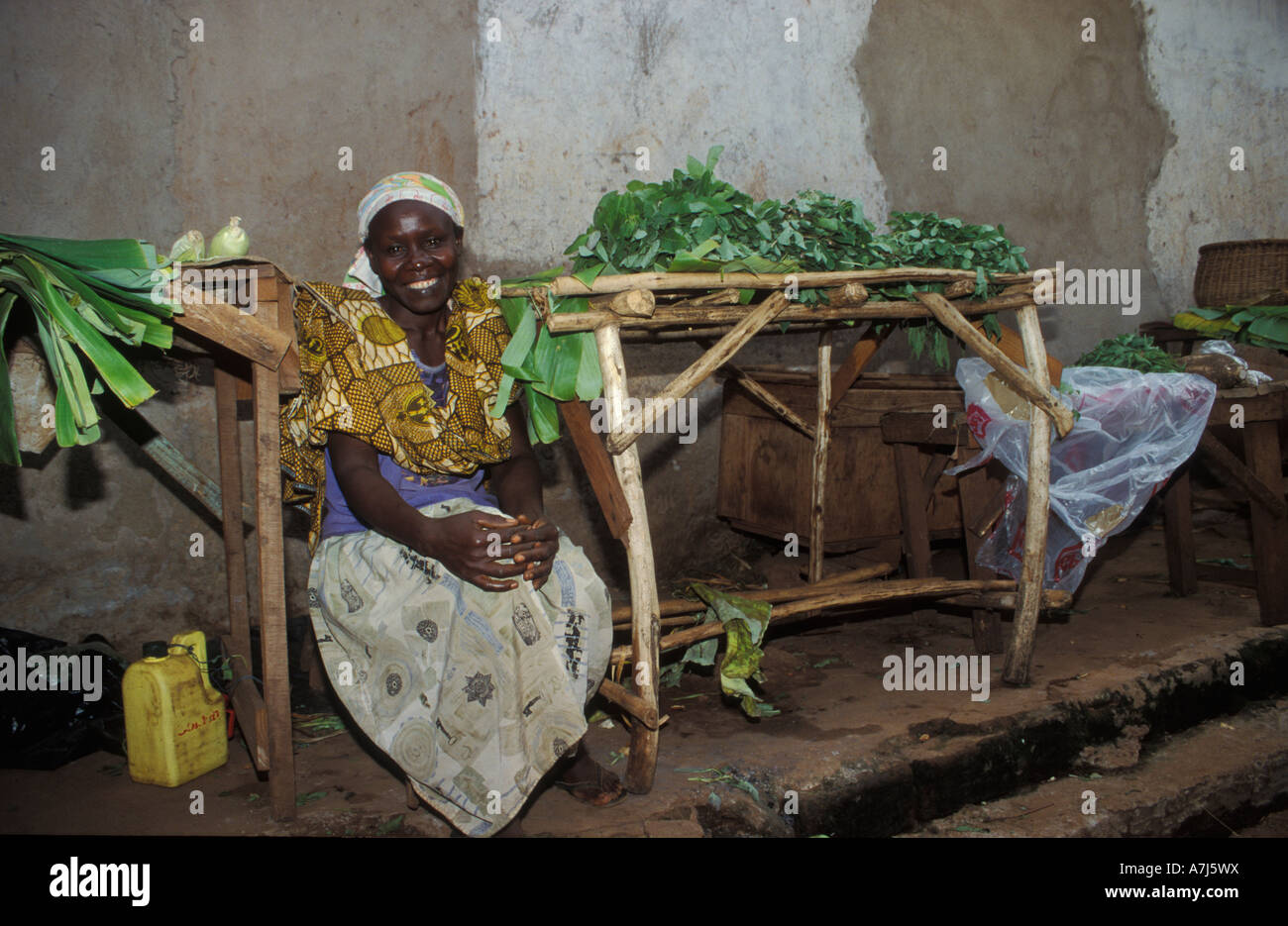 woman selling vegetables in the market Tororo Uganda Stock Photo - Alamy