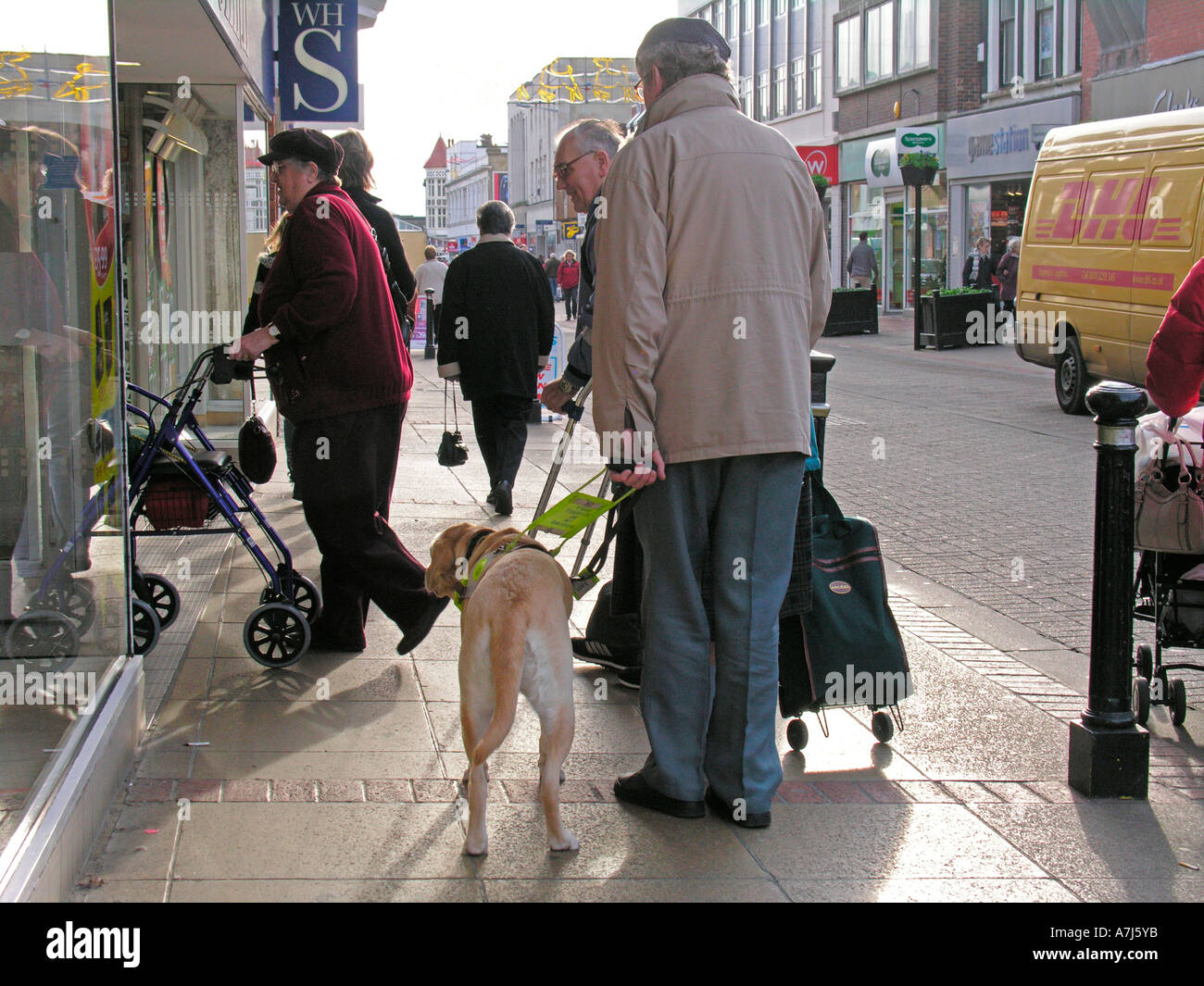 Blind man dog hi-res stock photography and images - Alamy
