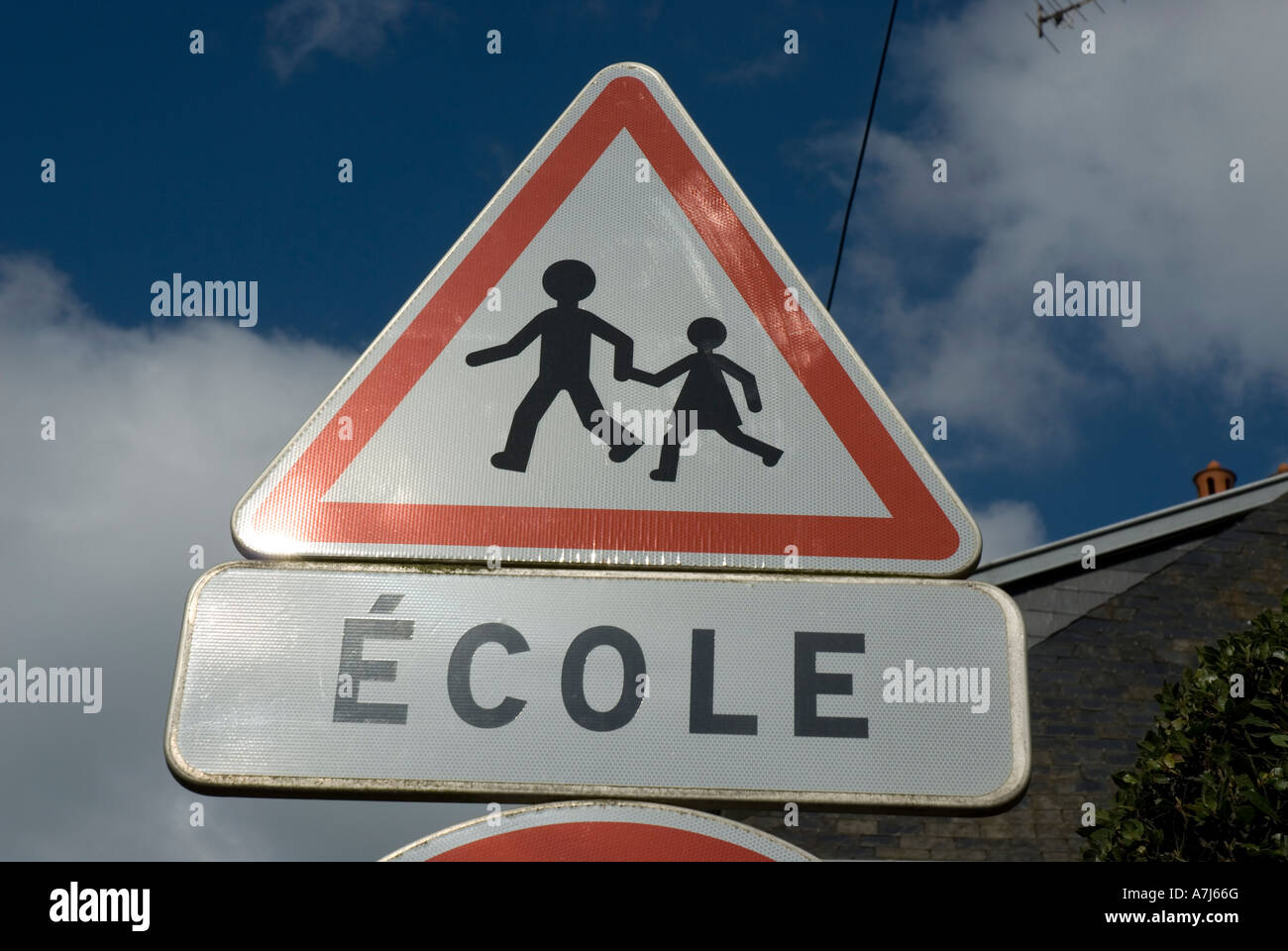 French school sign Stock Photo - Alamy
