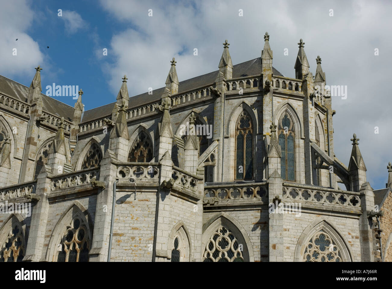 The 19th century church of "Notre Dame des Champs", Avranches, Normandy ...